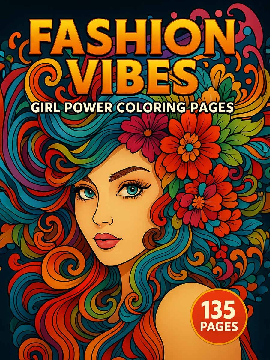 Fashion Vibes – 1357 Girl Power Coloring Pages - Coloring Page Store