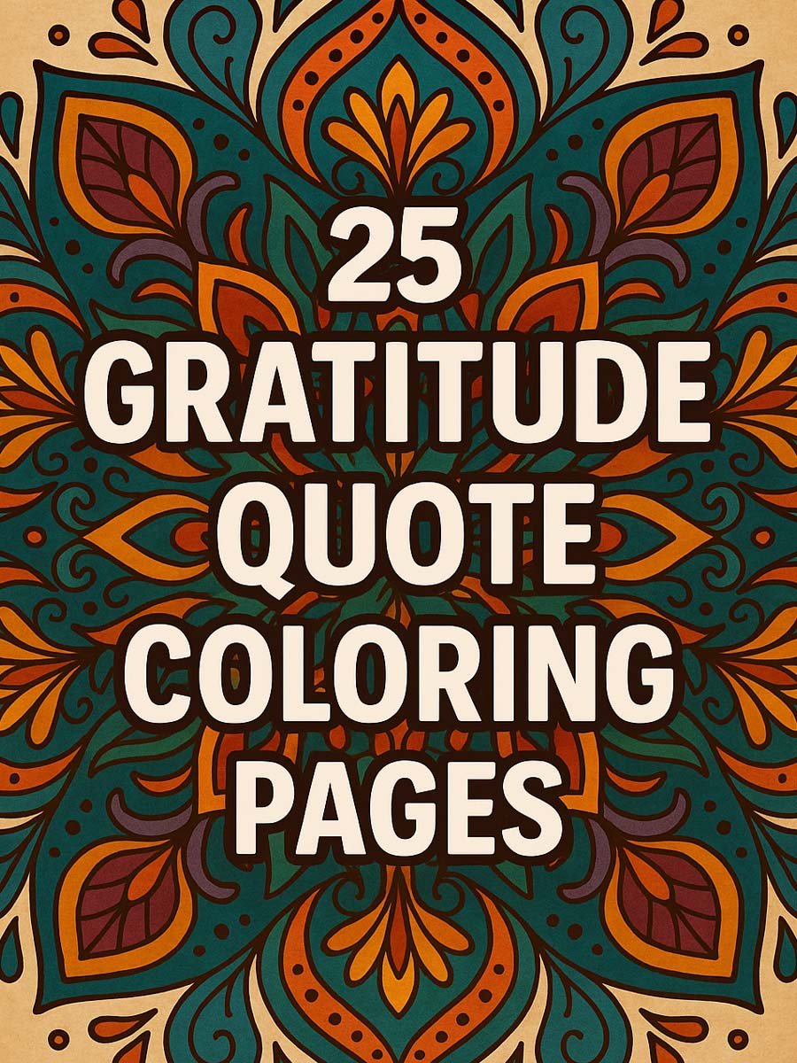 Grateful Mandalas – 25 Quote-Filled Coloring Pages - Coloring Page Store